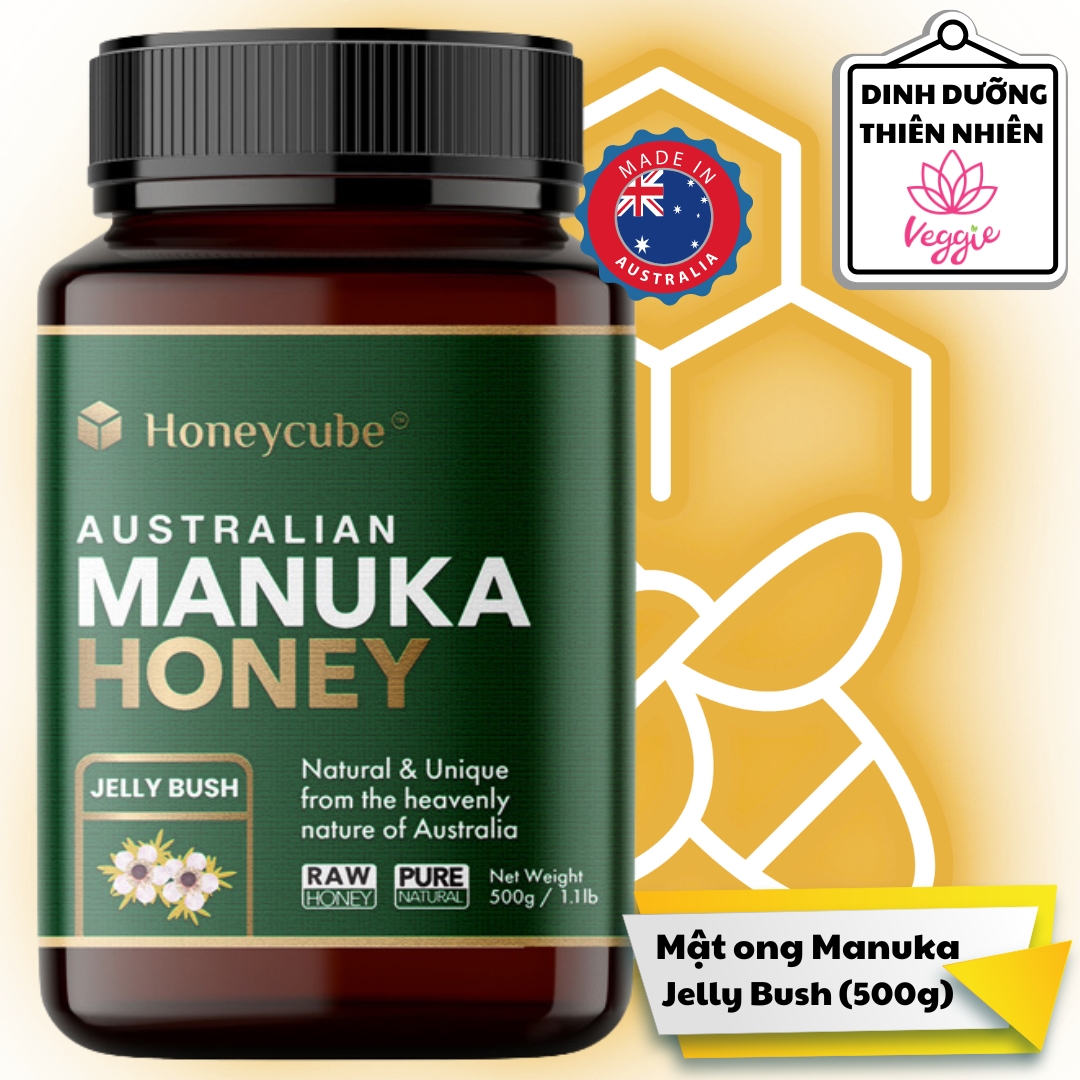 Mật ong Manuka Jelly Bush Honeycube (loại 500g) nhập khẩu từ Úc